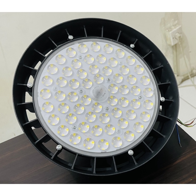 Jual lampu highbay ufo led 200w 200 w led gantung untuk gudang pabrik industry hanging lamp 200w ...