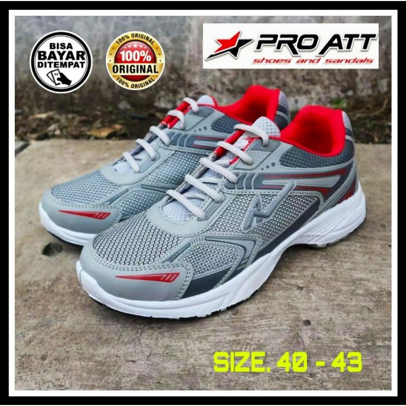 Jual PRO ATT MC 52 Sepatu Olahraga Sport Pria Lelaki Laki Original Warna Abu Merah Biru 39 - 43 ...