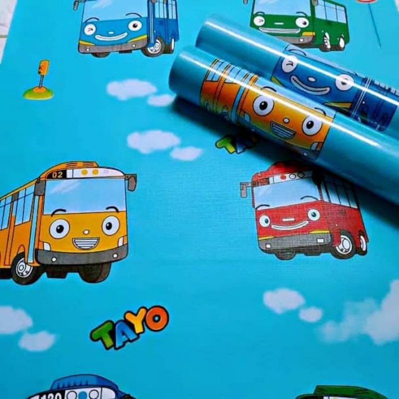Jual Wallpaper Sticker Motif Tayo & Friends | Shopee Indonesia