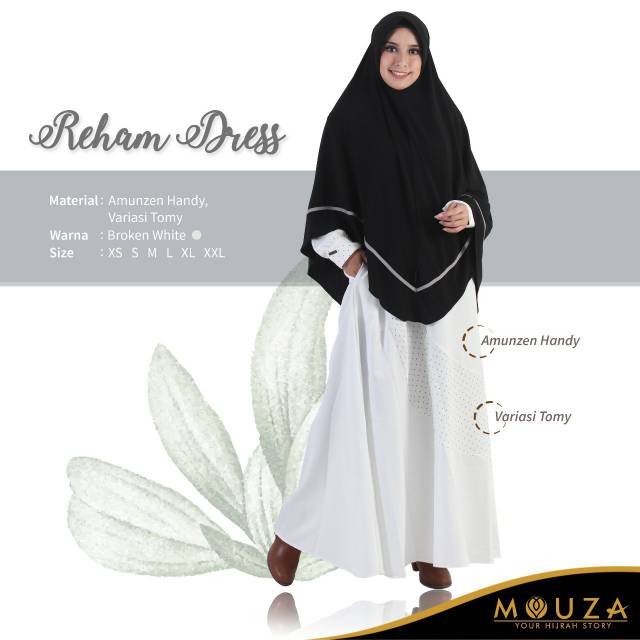 Jual Reham dress broken white | Shopee Indonesia