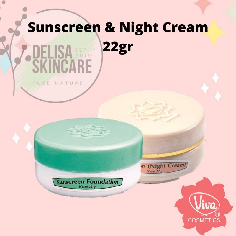 Jual VIVA SUNSCREEN/ COLLAGEN NIGHT CREAM/ ANTI WRINKLE 22gr | Shopee ...