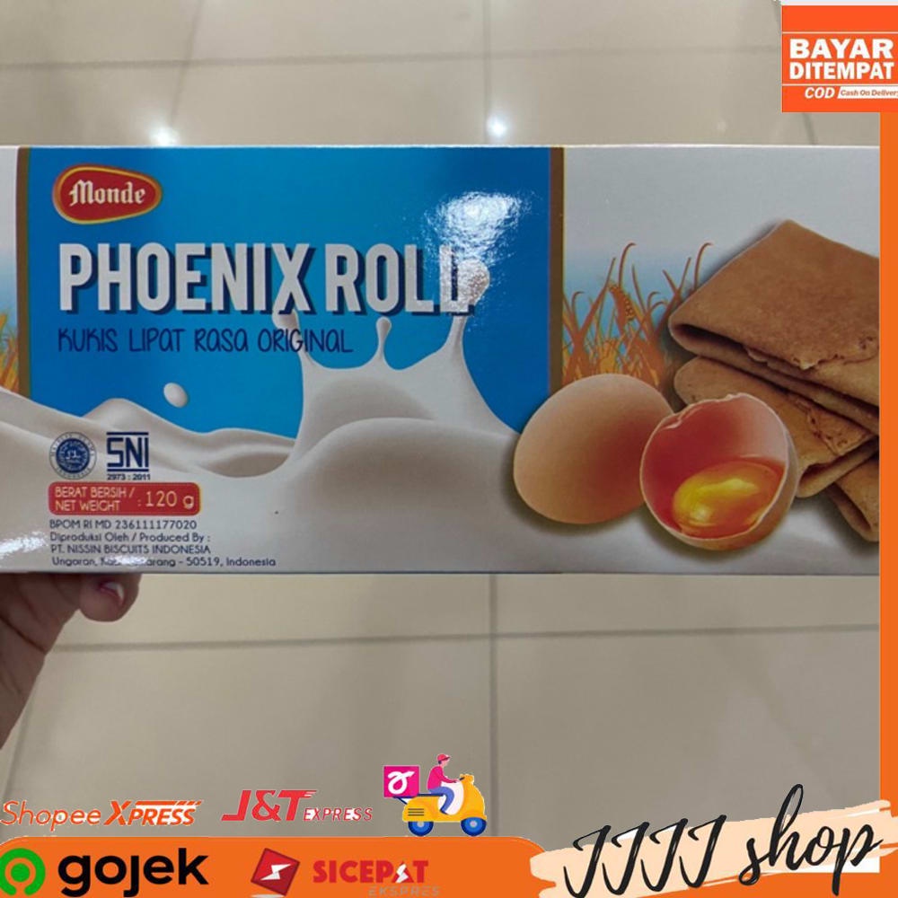 Jual Monde Phoenix Roll Biskuit Cemilan Snack Original 120 gr | Shopee ...