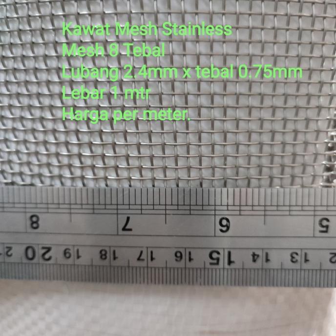 Jual @@@@] Kawat Mesh Stainless Mesh 8 Tebal | Shopee Indonesia