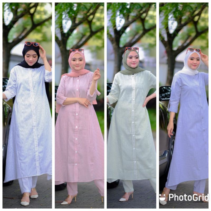 Jual Ashila One Set By Hijrah (Original) | Shopee Indonesia