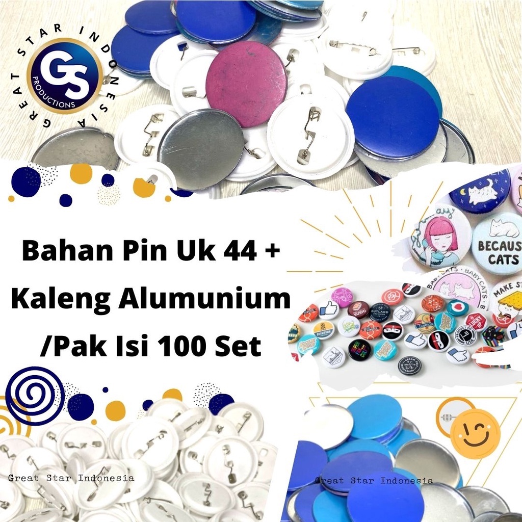 Jual PIN 44 MM + ALMUNIUM (100set/pak )(TANPA MIKA) | Shopee Indonesia