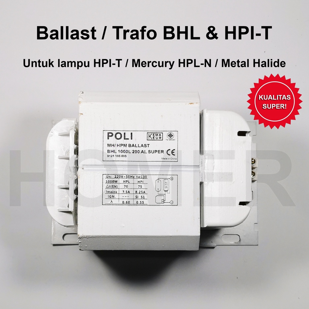 Jual Ballast Trafo Travo BHL HPL-N 400W 1000W atau Lampu HPI-T 400W ...