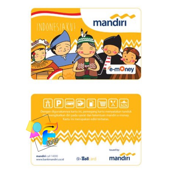 Jual Kartu eMoney eToll Mandiri edisi Karakter Kartun Adat Indonesia ...