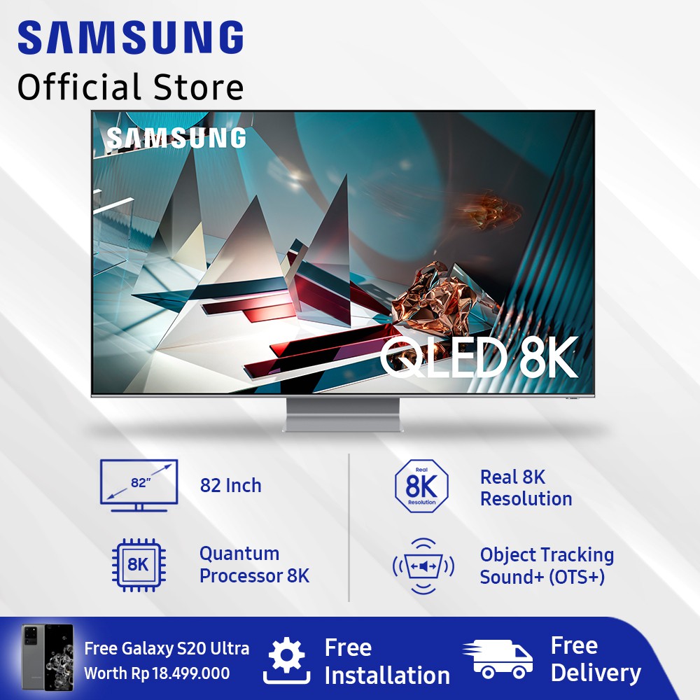 Jual SAMSUNG QLED Q800T 8K World’s First 8K TV 82” (2020 ...