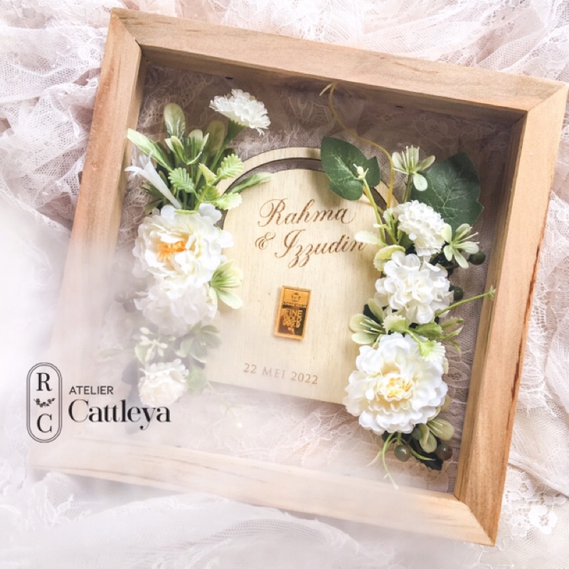 Jual Mahar Dried Flower Frame / Bingkai Mahar Nikah / Mahar Rustik ...