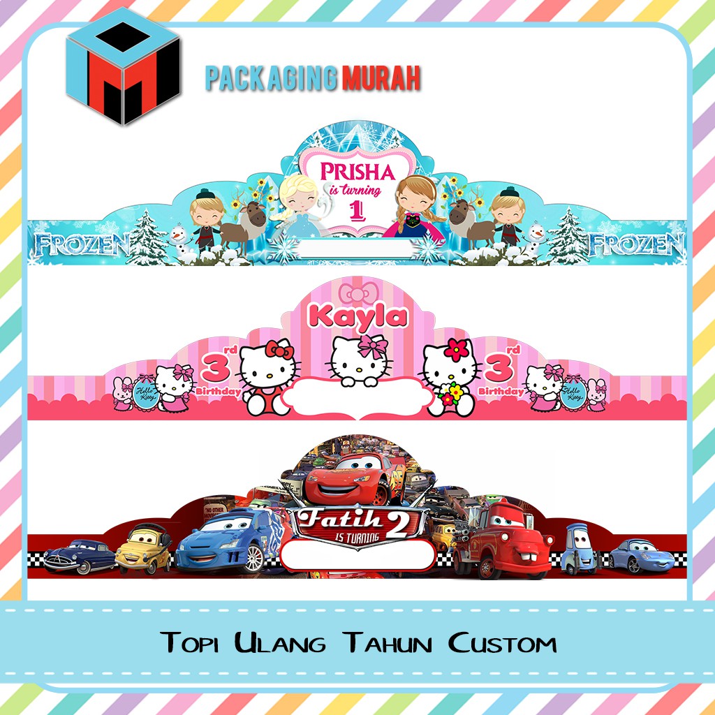 Jual Topi Ulang Tahun Custom | Shopee Indonesia