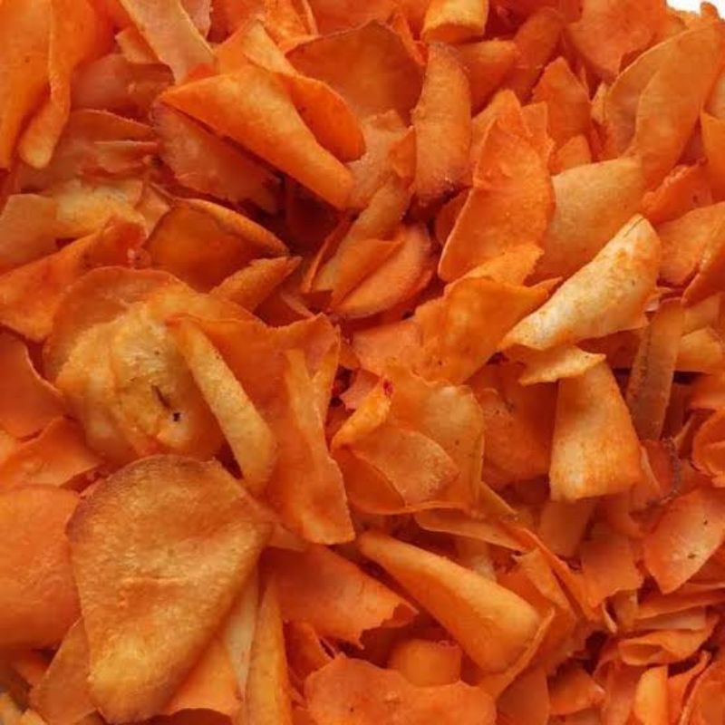 Jual Keripik Singkong Balado Pedes Gurih±500gram / keripik jerit ...
