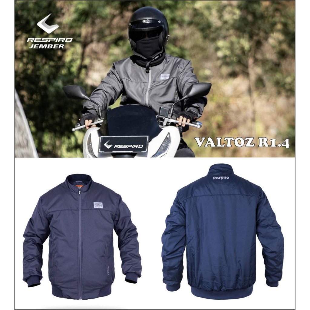 Jual JAKET RESPIRO VALTOZ CHARCOAL (TAHAN ANGIN) | Shopee Indonesia