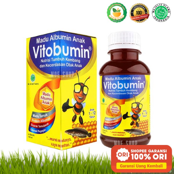 Jual Vitobumin Madu Albumin / Ikan Gabus Original Untuk Kecerdasan dan ...