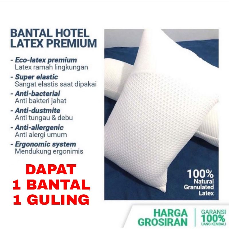 Jual PAKET BANTAL TIDUR DAN GULING HOTEL Bantal Pillow Bantal Tidur Latex Hotel Bantal Guling ...