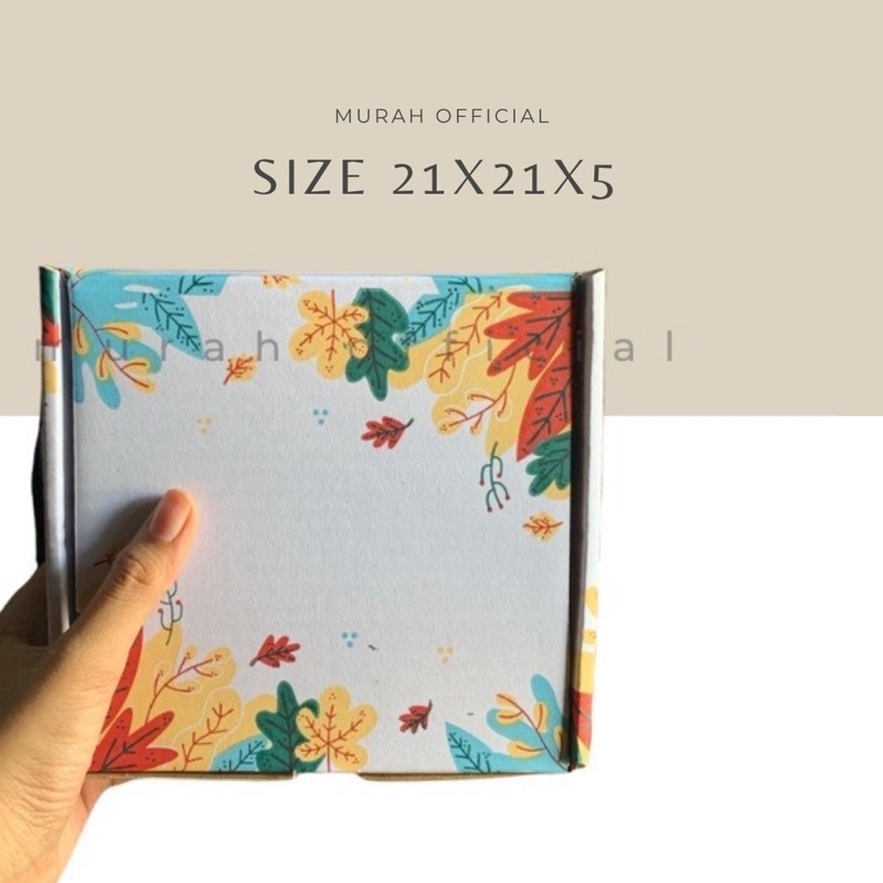 Jual kardus 21x21x5 box warna merah hitam putih biru pink corak abstrak ...