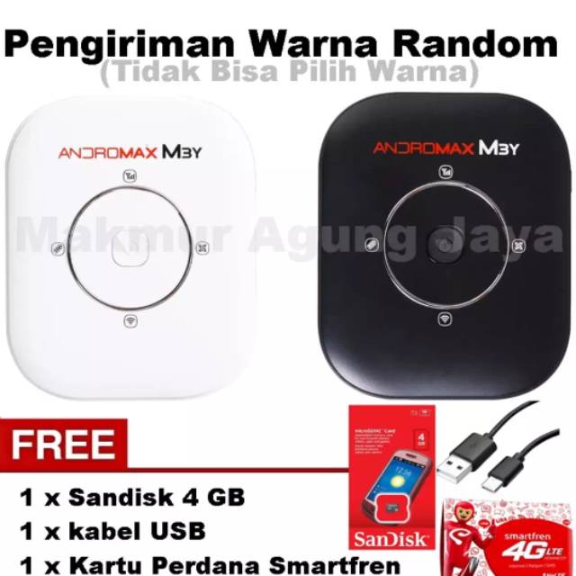 Jual Smartfren Andromax M3Y Mifi / Modem Wifi 4GLite -Warna Random ...