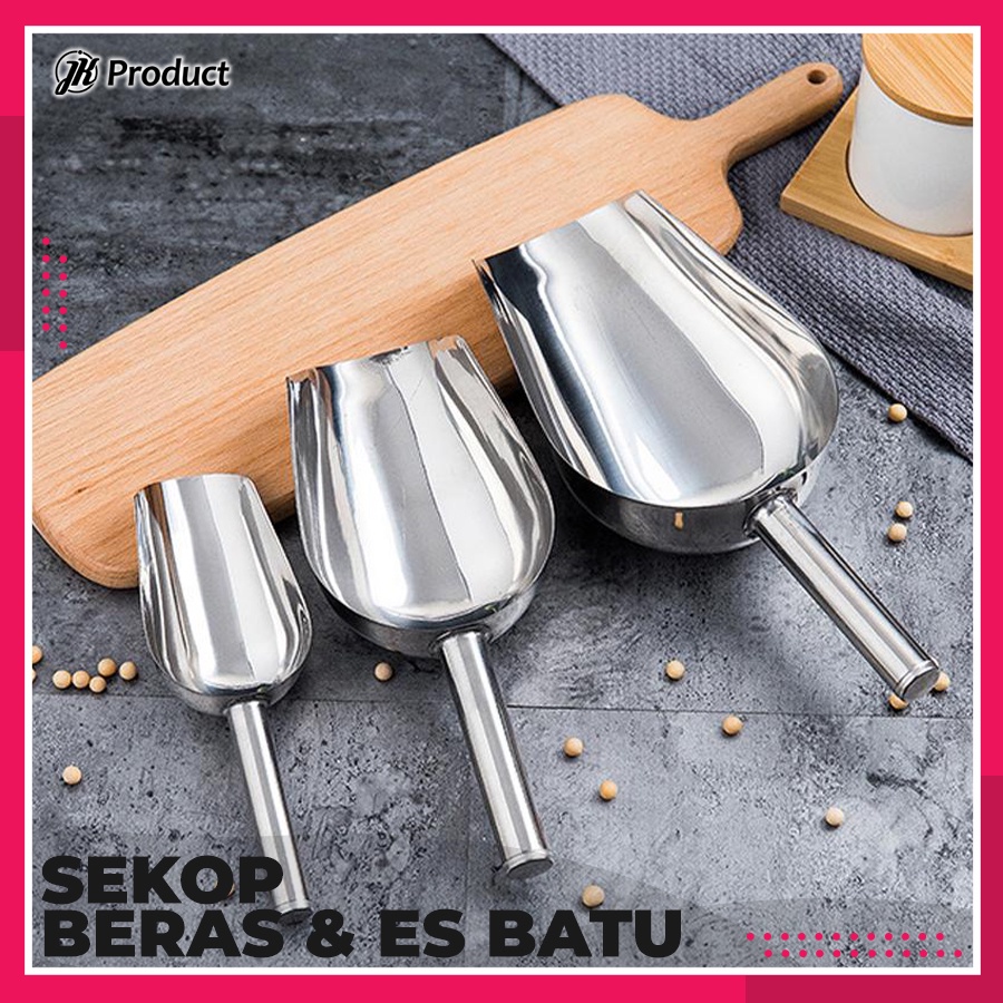 Jual Sekop Es Batu Sendok Skop Tepung Kopi Gula Ice Cube Besar ...