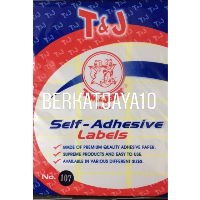 Jual Label Stiker kertas Tom & Jerry No. 107, 103, 121 | Shopee Indonesia