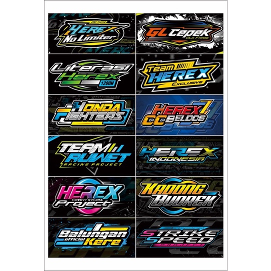 Jual Sticker Herex Racing | Shopee Indonesia