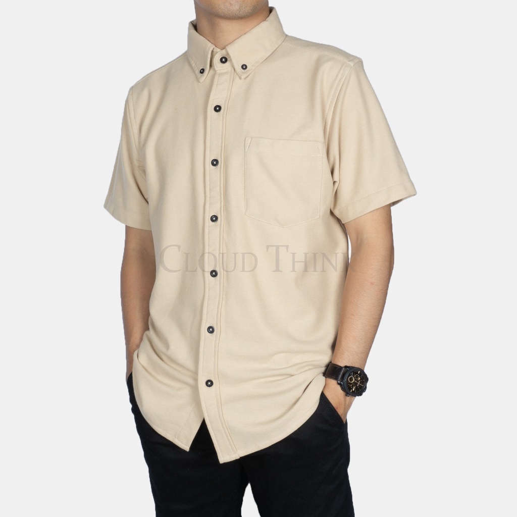 Jual Kemeja Pria Lengan Pendek Original Cotton Pique Best Quality | Shopee Indonesia