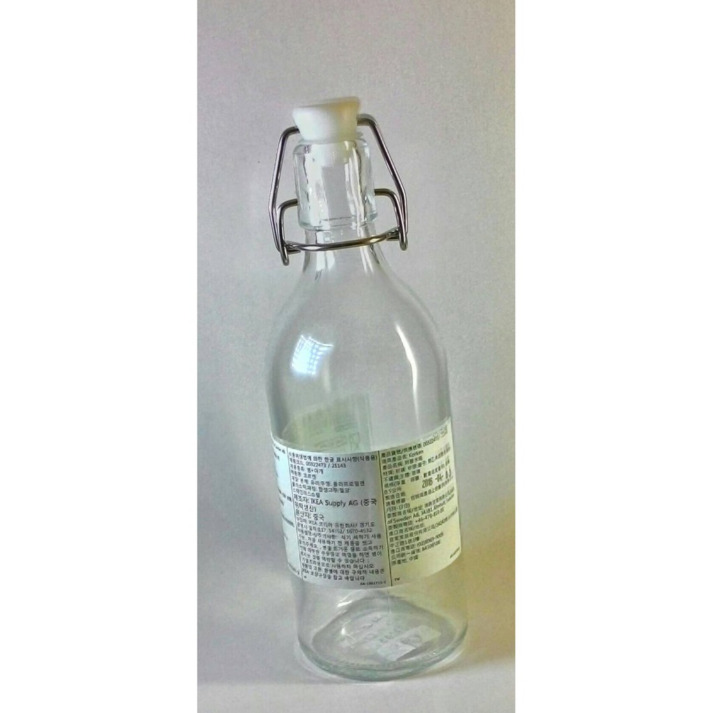 Jual Jual Botol Kaca Ikea Korken Glass Bottle 500 Ml Murah | Shopee ...