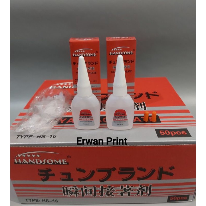 Jual LEM KOREA HANDSOME HS-16 KOTAK (MERAH) | Shopee Indonesia