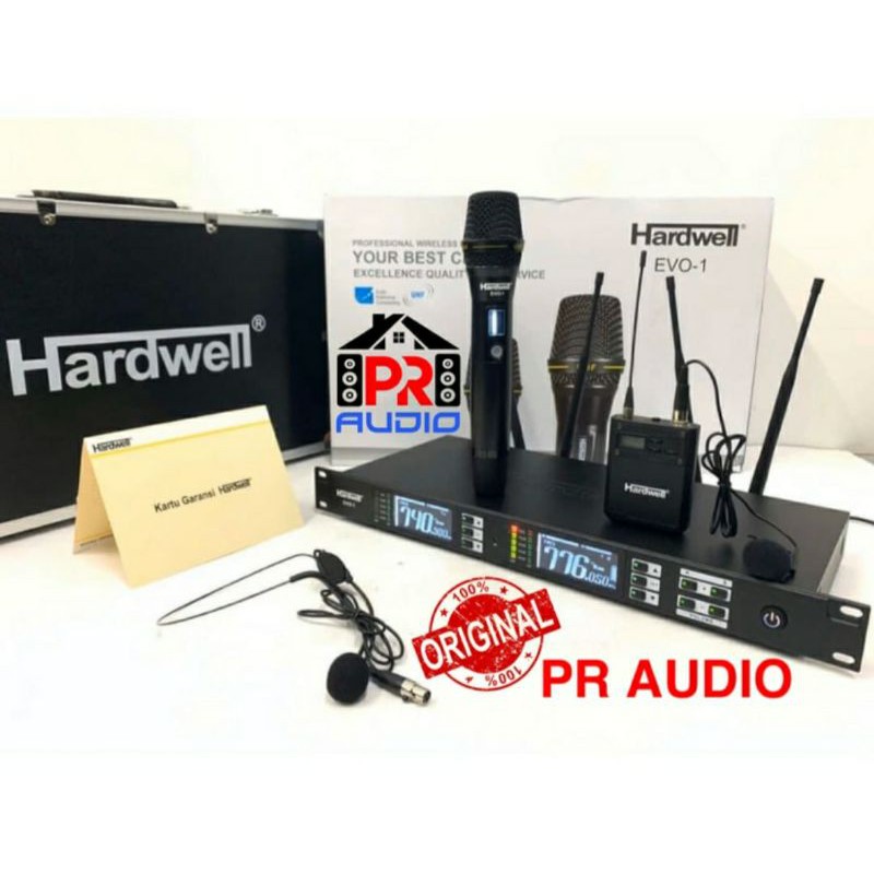 Jual Mic Wireless HARDWELL EVO1 /EVO 1 (ORIGINAL) Pegang Jepit Headset ...
