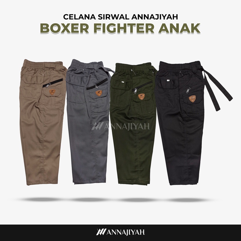 Jual Celana Sirwal Anak BOXER FIGHTER Annajiyah Outdoor Cargo | Shopee ...