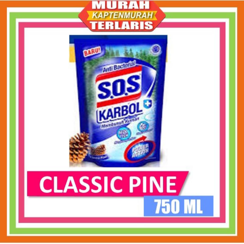 Jual SOS karbol cairan pembersih lantai 750 ml | Shopee Indonesia