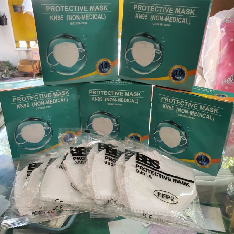 Jual OS-Masker kn95 white/putih 5play 1 box isi 20 pc kemasan plastik ...