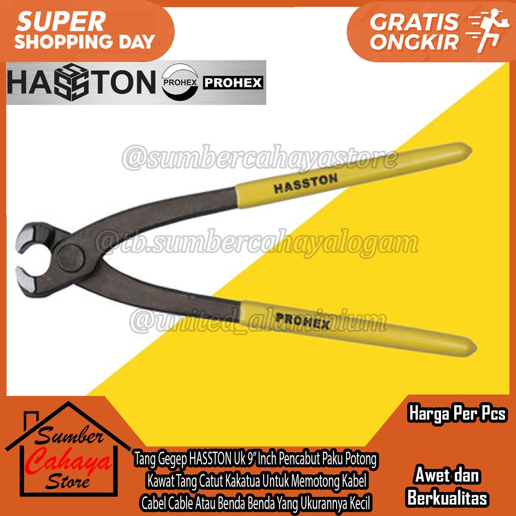 Jual Tang Gegep Merek Merk HASSTON Ukuran 9” Inch In Inci Inchi ...