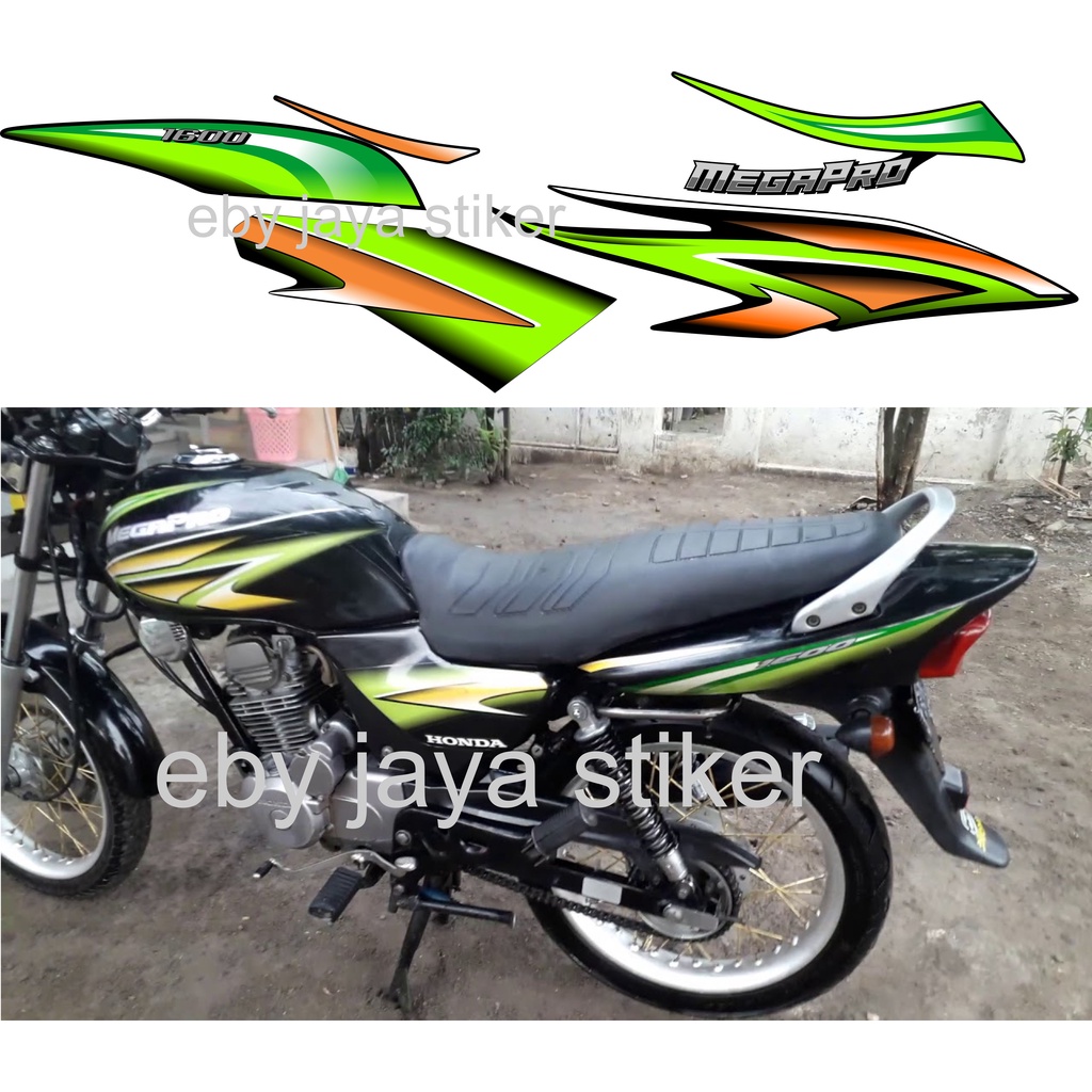 Jual STIKER STRIPING MEGA PRO HIU NEW MOTIF / VARIASI STIKER HOLOGRAM ...
