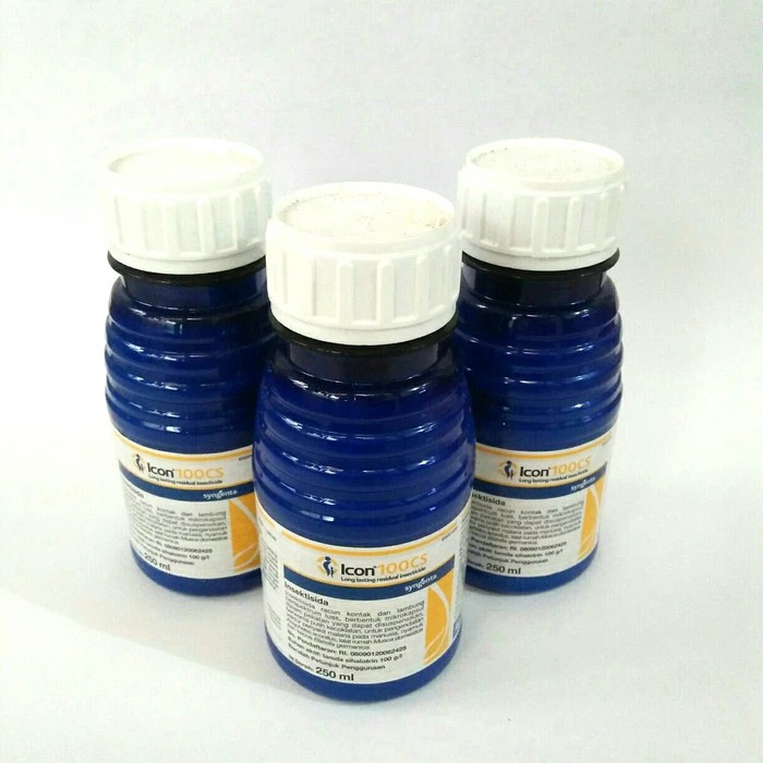 Jual ICON 100 CS obat fogging bahan Lamda Sihalotrin 100g/l kemasan 250 ...