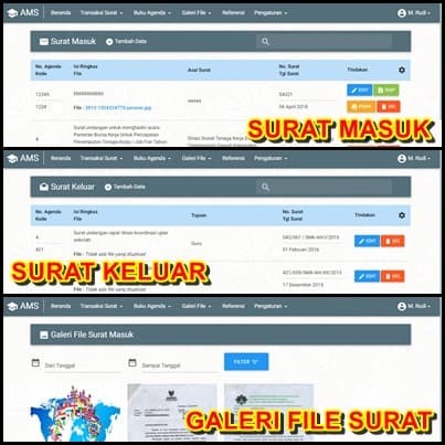 Jual (READY) Sistem Aplikasi Manajemen Surat Masuk Keluar Disposisi ...