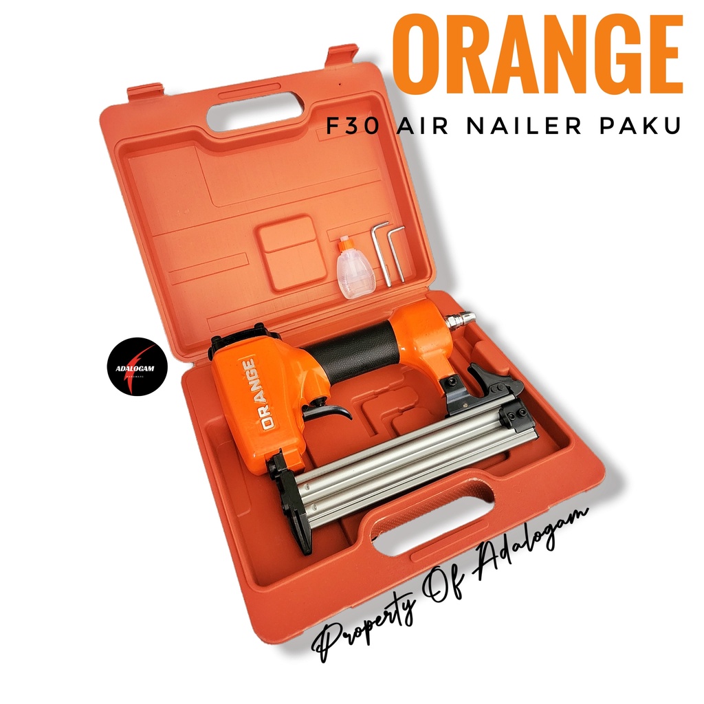 Jual ORANGE Air Nailer F30 - Mesin Alat Paku Tembak Stapler Angin Staples | Shopee Indonesia