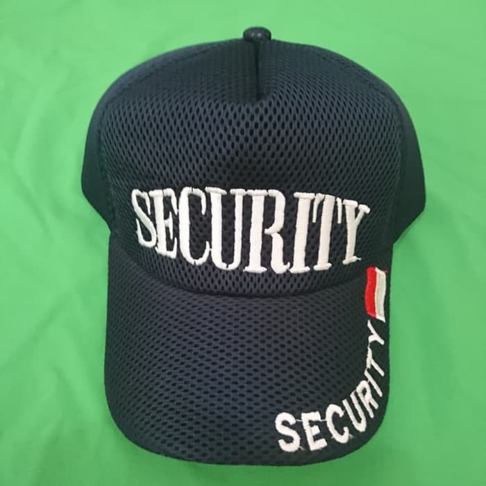 Jual Topi jala security 3 - topi jala logo security | Shopee Indonesia