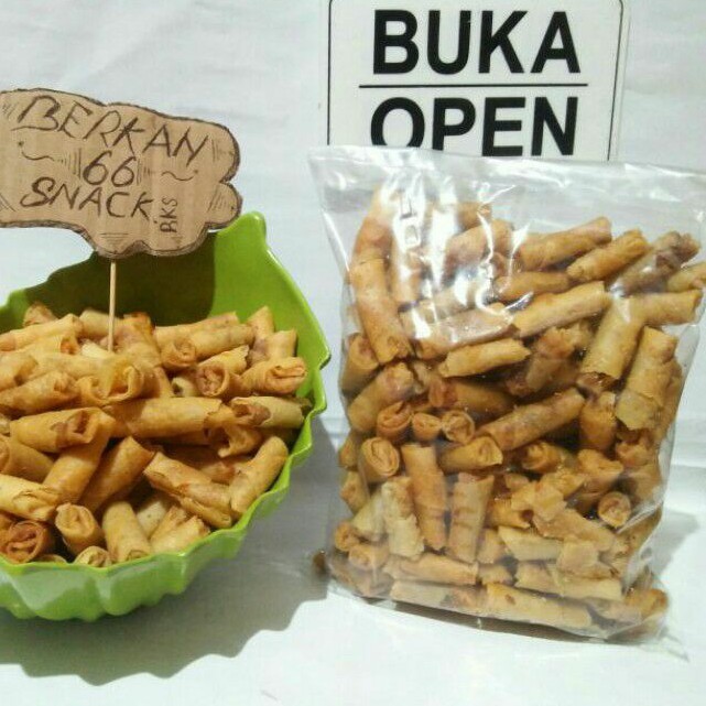 Jual Sumpiah Isi Udang Rebon 500g / Oleh Oleh Cirebon Lumpia isi abon ...