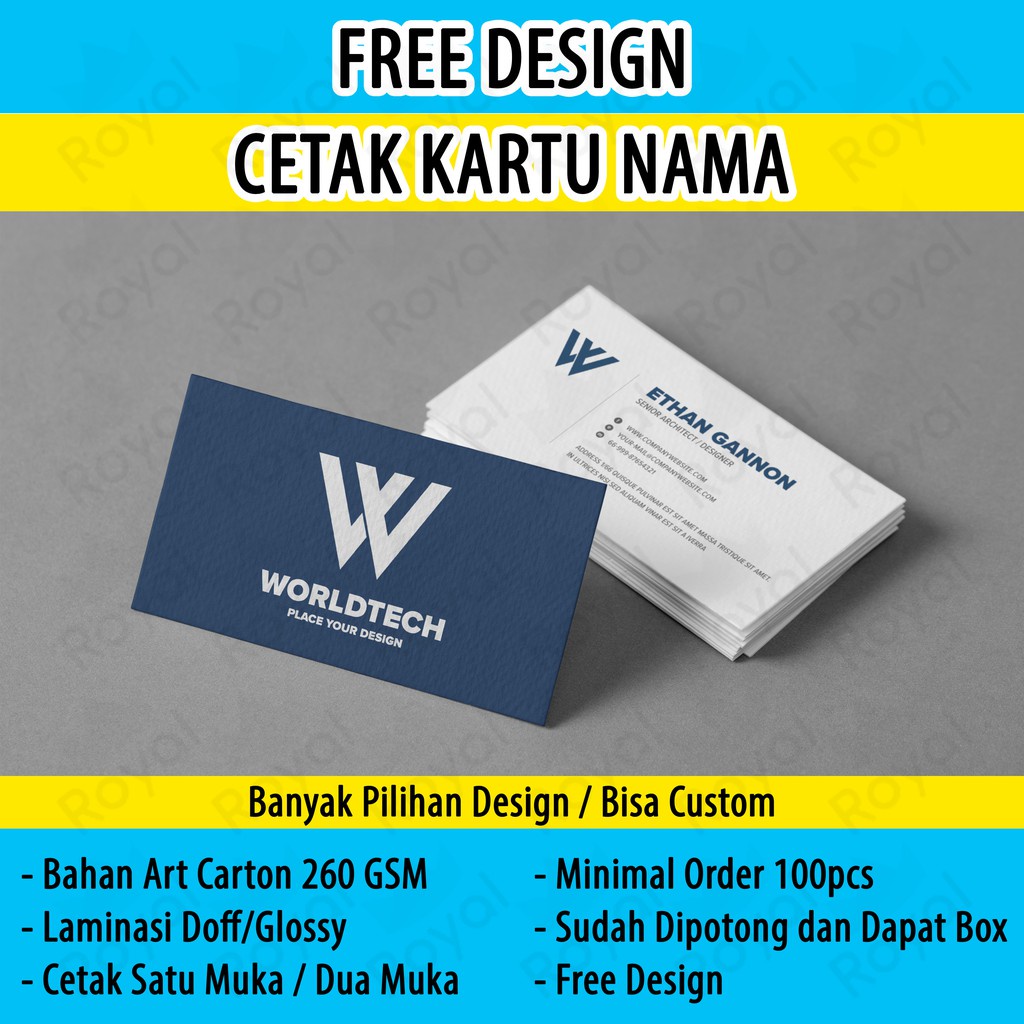 Jual KARTU NAMA / NAME CARD / CETAK KARTU NAMA | Shopee Indonesia