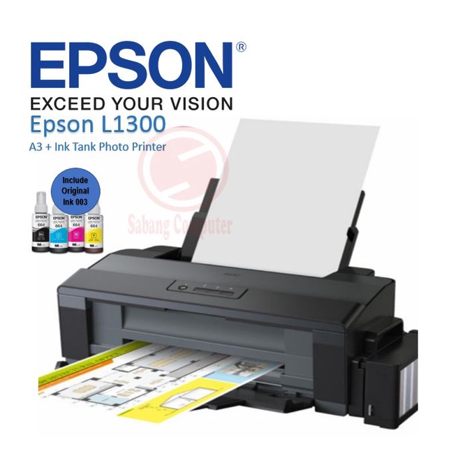 Jual PRINTER EPSON L1300 A3 INK TANK SYSTEM ORI | Shopee Indonesia