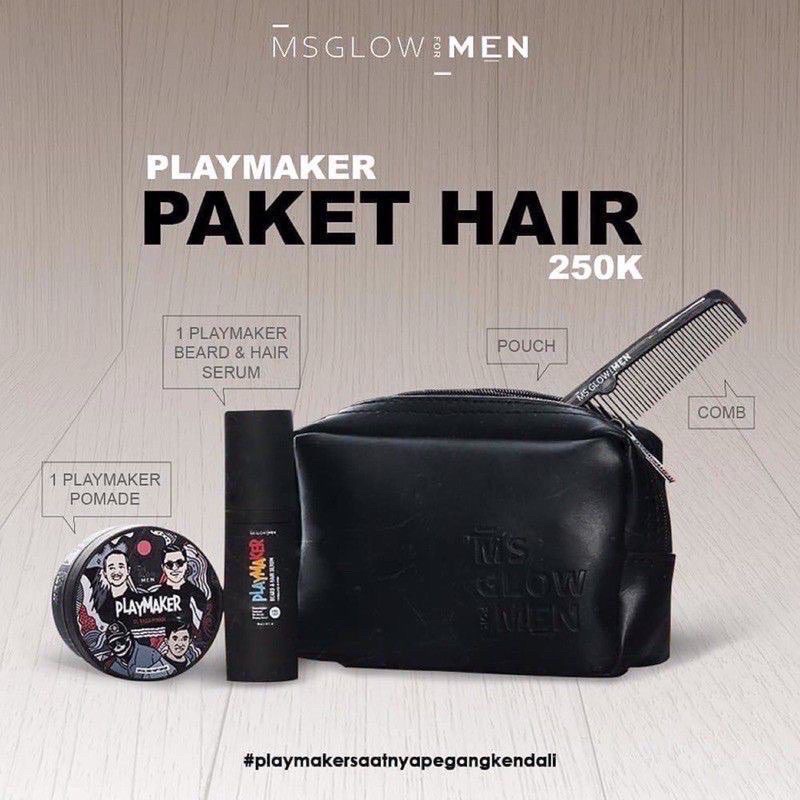 Jual PLAYMAKER PAKET HAIR MS GLOW FOR MEN TERMURAH GROSIR | Shopee ...