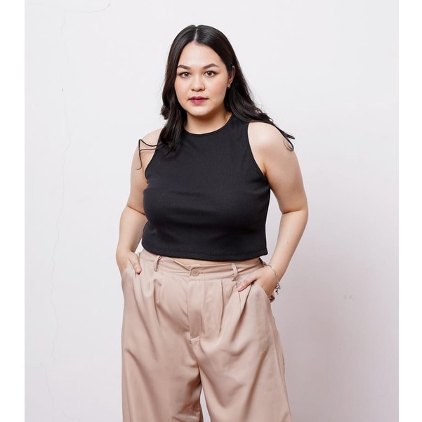 Jual Tanktop Wanita Flow Jumbo Xl Xxl Atasan Crop Ukuran Besar