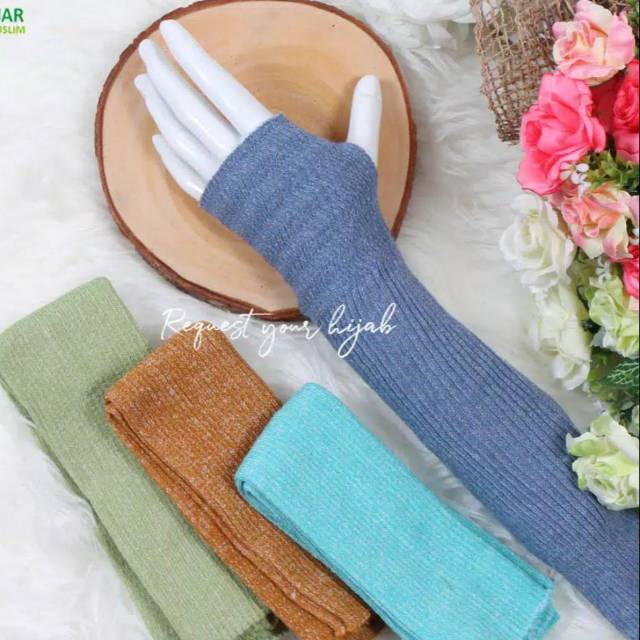 Jual Handsock Rajut / manset rajut/ manset tangan wanita/ panjang 40cm ...