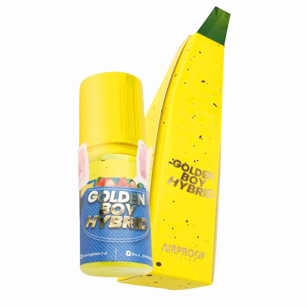 Jual Liquid Vape Golden Boy Saltnic Banana Strawberry Milk 25MG 30ML By ...
