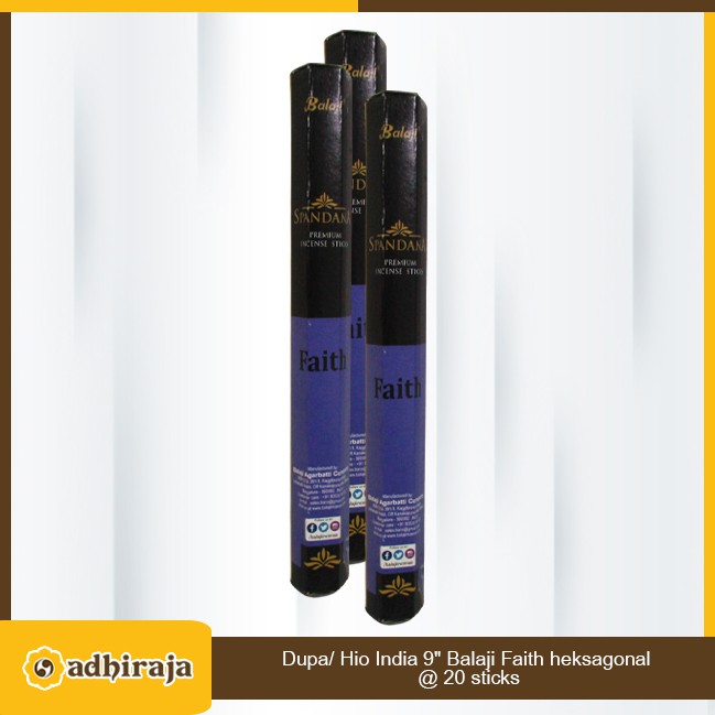 Jual Dupa Hio India Wangi Holiday Faith heksagonal 9" @20 sticks ...