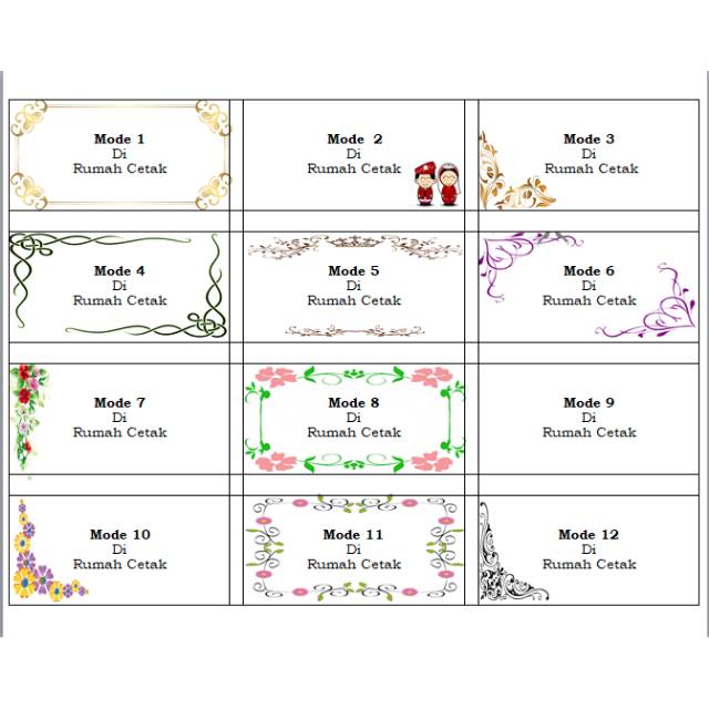 Jual Print/cetak label undangan murah | Shopee Indonesia