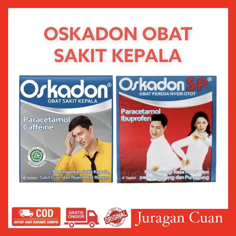 Jual OSKADON OBAT SAKIT KEPALA TABLET / OSKADON SP | Shopee Indonesia
