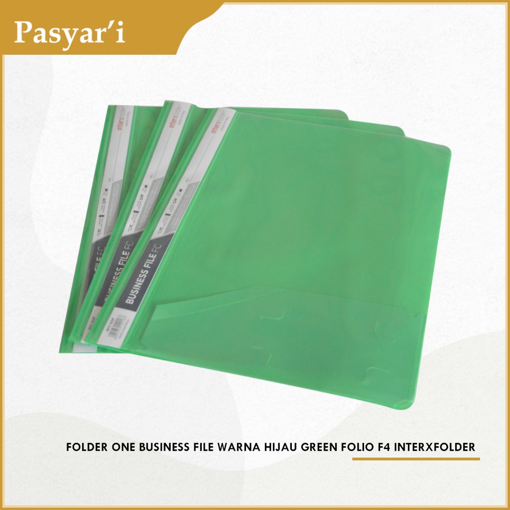 Jual InterX folder BFX-100F / Business File Warna Hijau Green Folio F4 ...