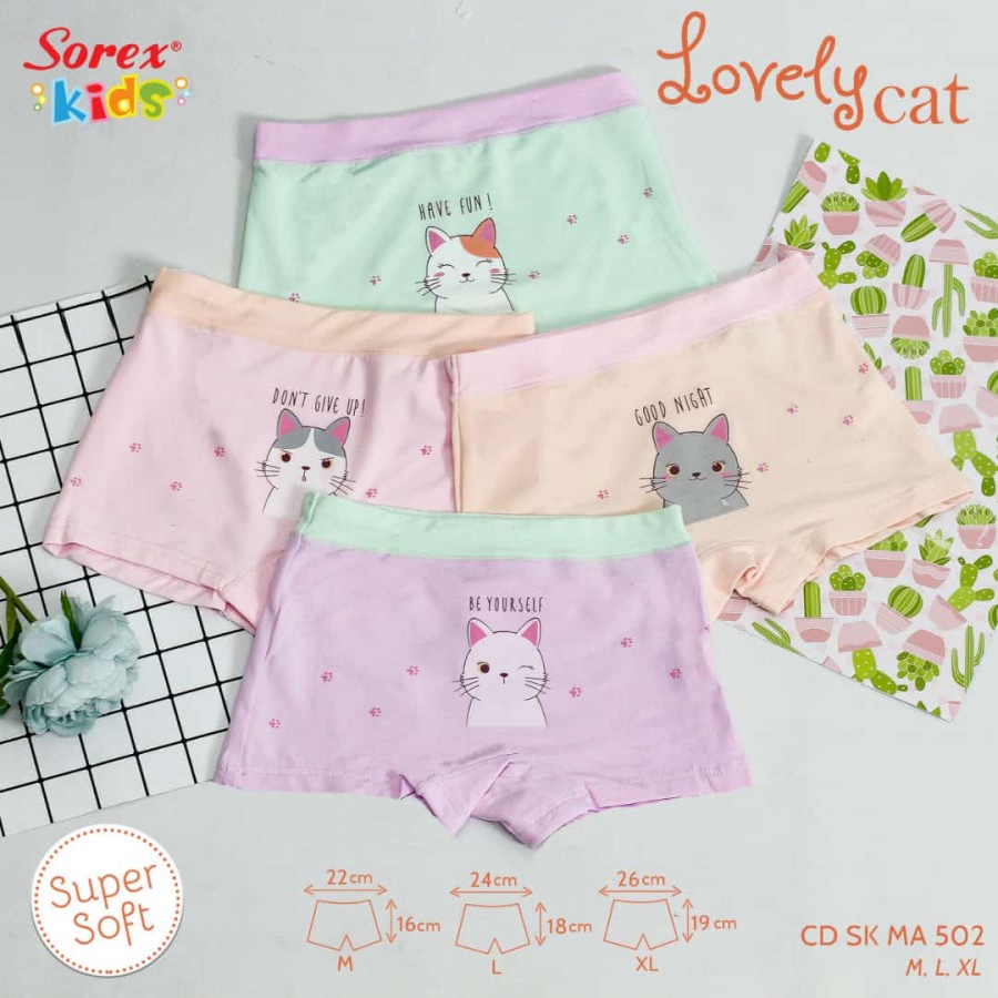 Jual Sorex Kids SK MA 502 Celana Dalam untuk Anak Perempuan Super Soft | Shopee Indonesia