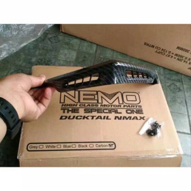 Jual DUCKTAIL CARBON NEMO NMAX / DUCTAIL SIRIP LAMPU BELAKANG NMAX ...