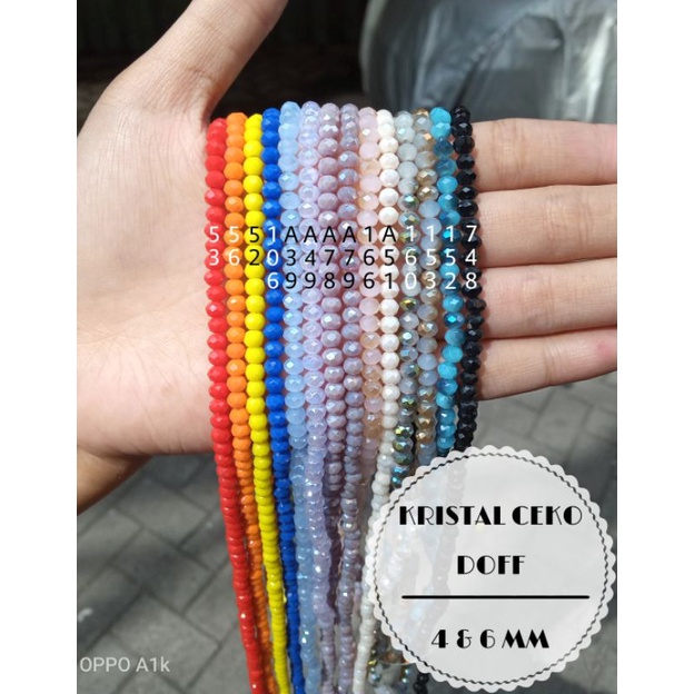 Jual KRISTAL CEKO DOFF CEYL 4mm 1/rtg | Shopee Indonesia